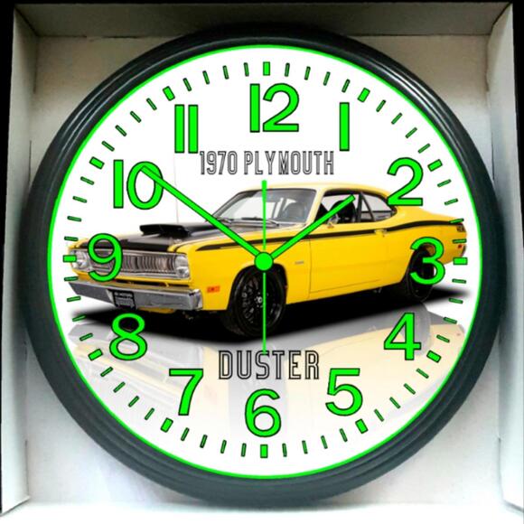 Wall Decor | 197 Plymouth Duster Glow In The Dark Wall Clock New | Poshmark